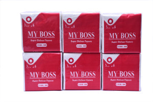 MG MYBOSSS super deluxe tissues (6 in 1 PACK ) PAPER NAPKIN 480 sheet ...