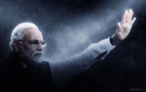 Narendra Modi HD Wallpaper on Art Paper Fine Art Print - Art ...
