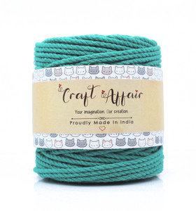 Craft Affair | 3ply Twisted Cotton Rope Macrame Cord (20 Meter, 3mm ...