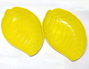 pleasing forest Pack of 6 Melamin pf-8k47 MELAMINE snack leaf tray ...