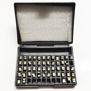 ITS TYPE SET 2X3X15MM FOR RIBBON BATCH CODER 104 LETTERS BRASS Price in ...