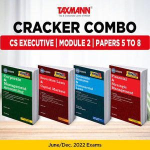 Taxmann's CRACKER COMBO For CS Executive June/Dec. 2022 Exams – Module ...