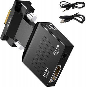 TERABYTE VGA Male 15-Pin to HDMI Female Full HD Video Converter with ...
