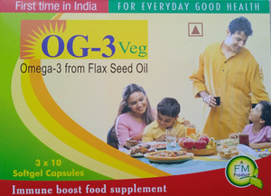 OG-3 VEG OMEGA - 3 FROM FLAX SEED OIL Price in India - Buy OG-3 VEG ...