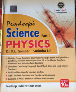 Pradeep Science Physics Part 1 Class 10 (2022-23): Buy Pradeep Science ...