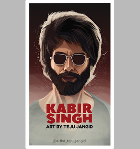 Kabir Singh Movie Poster MultiColor PhotoPaper Print 12 inch X 18 inch ...