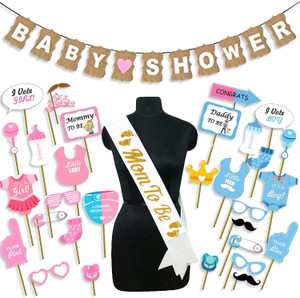 Party Propz Baby Shower Decorations Props Material Set-31Pcs Price in ...