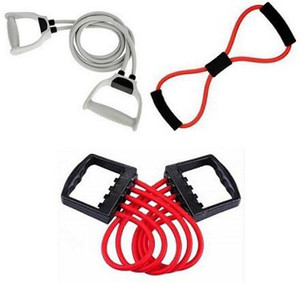 ADONYX STRETCHING AND MUSCLES BUILDING RESISTANCE TUBE COMBO Fitness ...