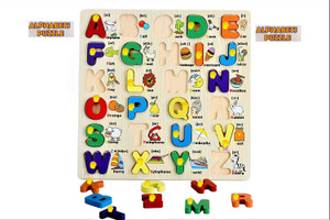 blue seed Alphabet Educational Board ABCD Alphabet matching toy Puzzles ...