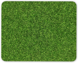 MIKKA Green Grass Mouse Mat Pad - Football Cricket Golf Rugby Gardener ...