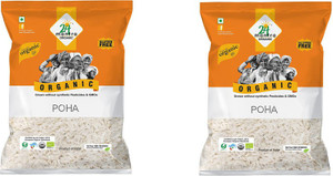 24 Mantra ORGANIC POHA 1000 GRAMS PACK OF 2 (500G X 2) Poha (Full Grain ...