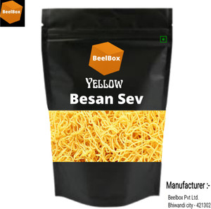 Beelbox Gujarati Yellow Besan Sev 500g|Crunchy, salty|Long Sev premium ...