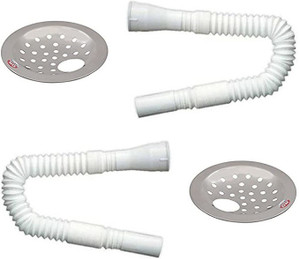 ACROME Premium FLEXIBLE_PVC (WHITE) WASTE JALI WITH COMBO SS HOLE JALI ...