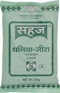 sahaj foods CORIANDER CUMIN POWDER ( DHANIYA JIRA POWDER ) : 200GM ...