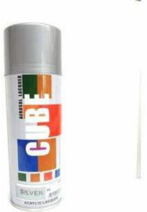 QUBE Silver Spray Paint 450 ml Price in India - Buy QUBE Silver Spray ...