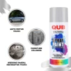 QUBE Silver Spray Paint 450 ml Price in India - Buy QUBE Silver Spray ...