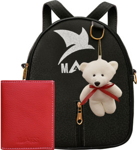 MATSS Backpack & Card Holder Combo 3 L Backpack Black, Red - Price in ...