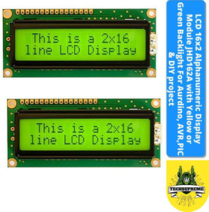 TechSupreme LCD 16x2 JHD162A Display for 8051, AVR,PIC, Display Lights ...
