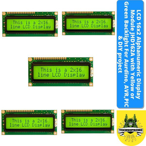 TechSupreme LCD 16x2 JHD162A Display for 8051, AVR,PIC, Display Lights ...