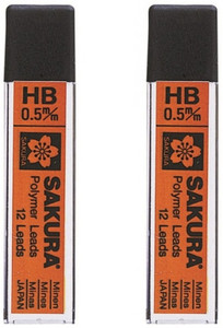 SAKURA Mechanical Pencil Leads Polymer 0.5 hB Lead Pointer Lead Pointer ...