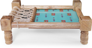 Hometown Milan Wooden Khat Platter in Multi Colour Tray Price in India ...