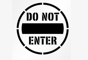 DO NOT ENTER WALL POSTER PRINT ON 36X24 INCHES Photographic Paper - Art ...