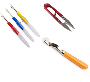 Crafts Haveli 3 Items Combo : 3 Seam Ripper, 1 Tracing Wheel & 1 Thread ...