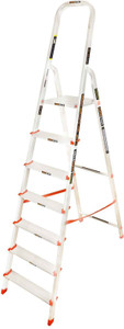 Eurostar Aluminum 7 Step Ladder - 7 ft Multipurpose Folding Aluminium ...