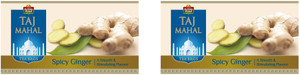 Taj Mahal SPICY GINGER STIMULATING FLAVOUR TEA 25 BAGS X 2 Ginger Tea ...
