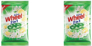Wheel Detergent powder green pack of 2 Detergent Powder Price in India ...