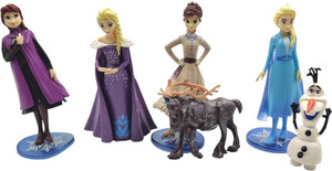 kawaii kart Frozen Olaf Sven Elsa Anna Toy Action Figure Play Set (Set ...