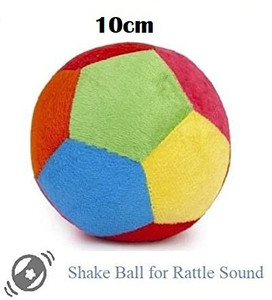 SARASI New Super Soft Rattle Ball for kids [Multicolor, Size: 10cm ...