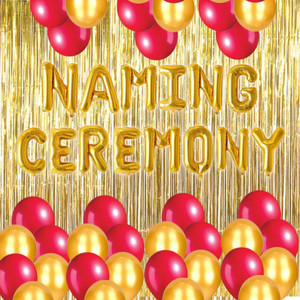 Bday decor Naming Ceremony Decoration Kit- Naming Ceremony Foil, 2 ...