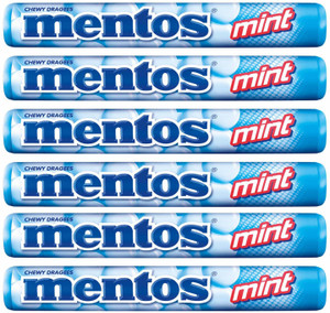 Mentos Mint Roll, 6 x 29 g (Pack of 6 Rolls) Mint Candy Price in India ...