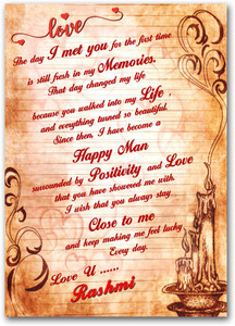 Midas Craft I Love You Rashmi Love Letter Quotes 25 Greeting Card Price ...