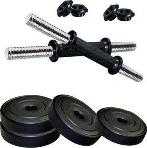 Sports Era 8 kg of PVC weight (2 kg x 4 = 8 kg), 2 x 14 inch dumbbell ...