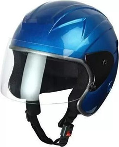 Rishab Nano Blue Motor Bike Helmet Half Face Motorbike Helmet (Blue ...