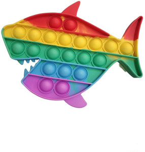 totoy Puppet Pop it fidget Toys push bubble fidget sensory Puppet Fish ...