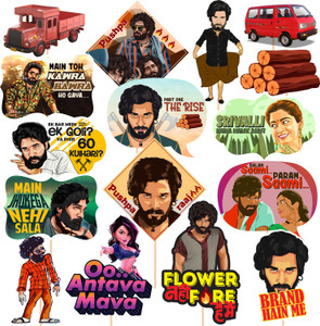 ZYOZI Bollywood Movie Theme Photo Booth Props 16 Pieces Trending Movie ...