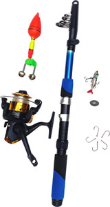 Milbonn 2.1 meter Fishing rod with reel BEGA Multicolor Fishing Rod ...