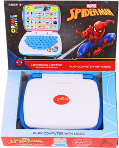 kanha toys Spiderman Mini Educational Learning Laptop for Kids Price in ...