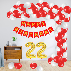 Dear Happy Happy Birthday 22 Year Decoration kit Price in India - Buy ...