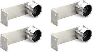 4Ever \Stainless Steel Wall Mount Concealed Ceiling Holder Brackets 12 ...