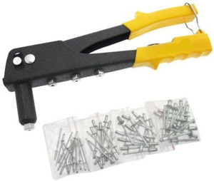 AASONS Rivet gun HD with 75 rivets various sizes Heavy Duty Squeeze ...