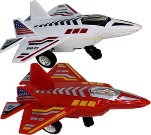 Wishmaster Small Size Pack of 2 Pull Back & go Jet Plane Toys for kids ...