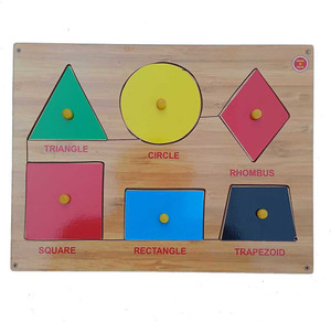 ROBOTO Wooden Shapes Puzzle Board with Picture for Kids (Pack of 1 Pc ...