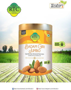 RTC FOODS Premium Badam Giri Jumbo Almonds Price in India - Buy RTC ...