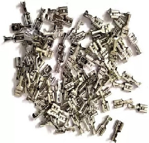 SAGEPL 100pcs 6mm Electrical Wire Cable Copper(Golden) Thimble Lugs ...