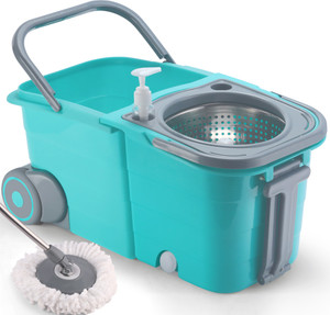 V-MOP Premium Double Twin Bucket Spin Mop With Wheel ( 6 Months ...