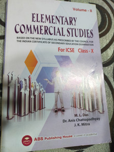 Elementary Commercial Studies For Class Icse Class 10 Volume2: Buy ...